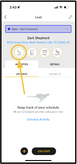 Manual Call Logging on Mobile – SPOTIO